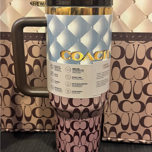 Coach | Dining | Coach X Stanley Quencher Tumbler In Brown And Gold ...